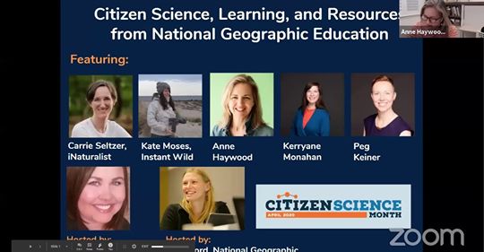 Global Citizen Science Month Education Webinar #5: National Geographic ...