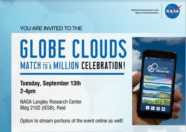 GLOBE Clouds Match to a Million Celebration - SciStarter