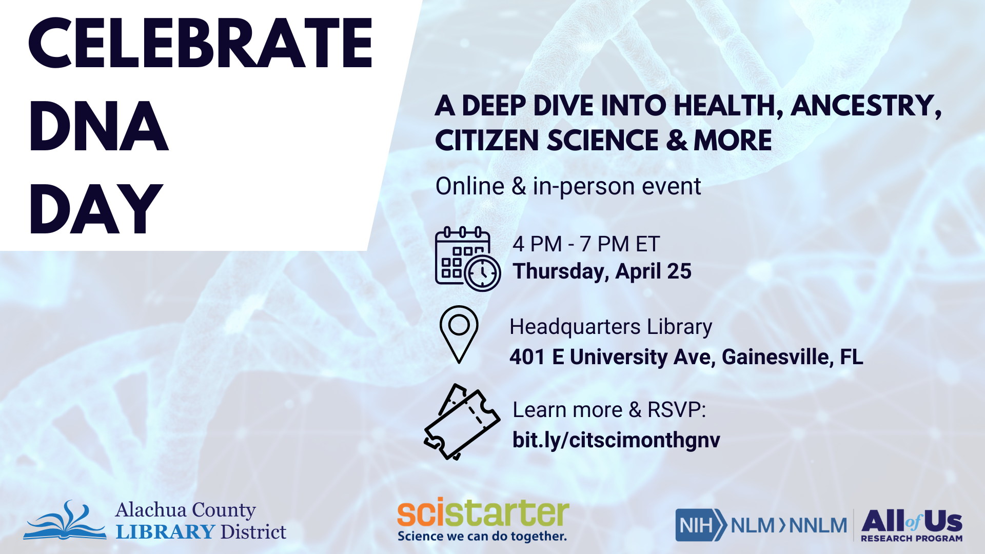 Celebrate DNA Day with a Deep Dive into Health, Ancestry & Citizen ...