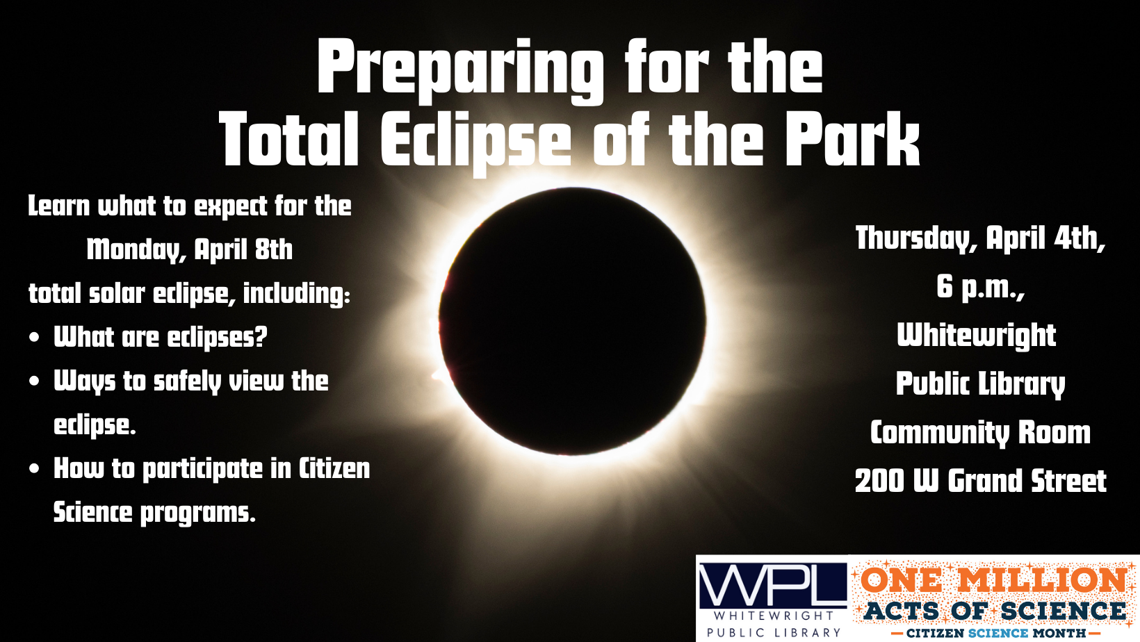 Preparing for the Total Eclipse of the Park - SciStarter