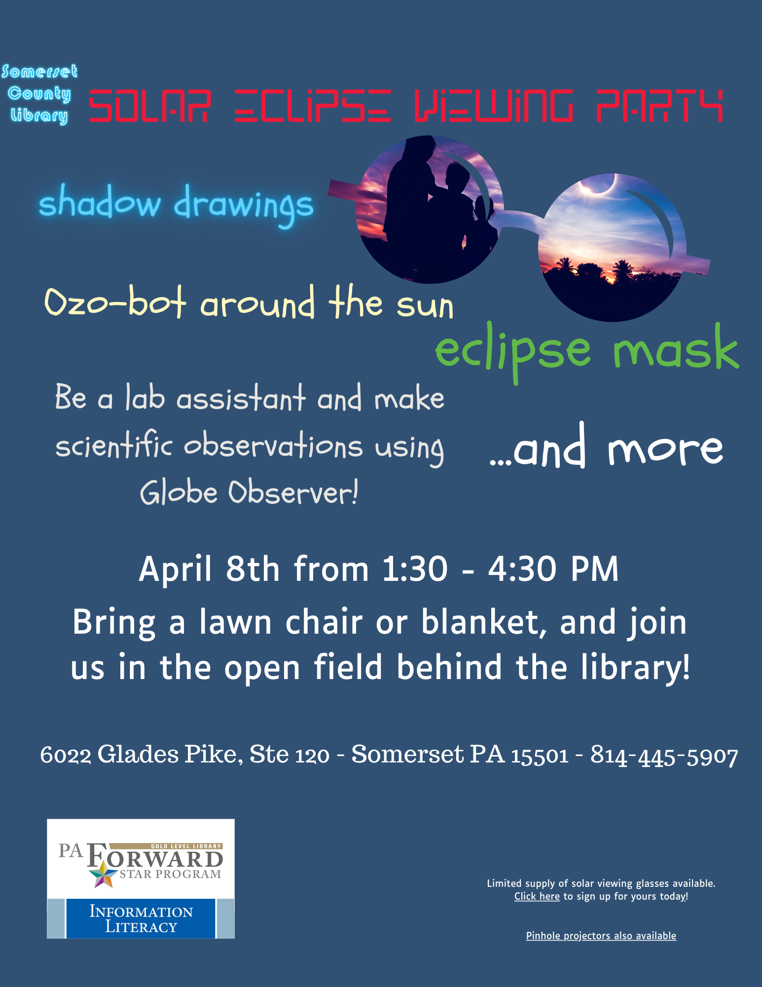 Solar Eclipse Viewing Party at Somerset County Library - SciStarter