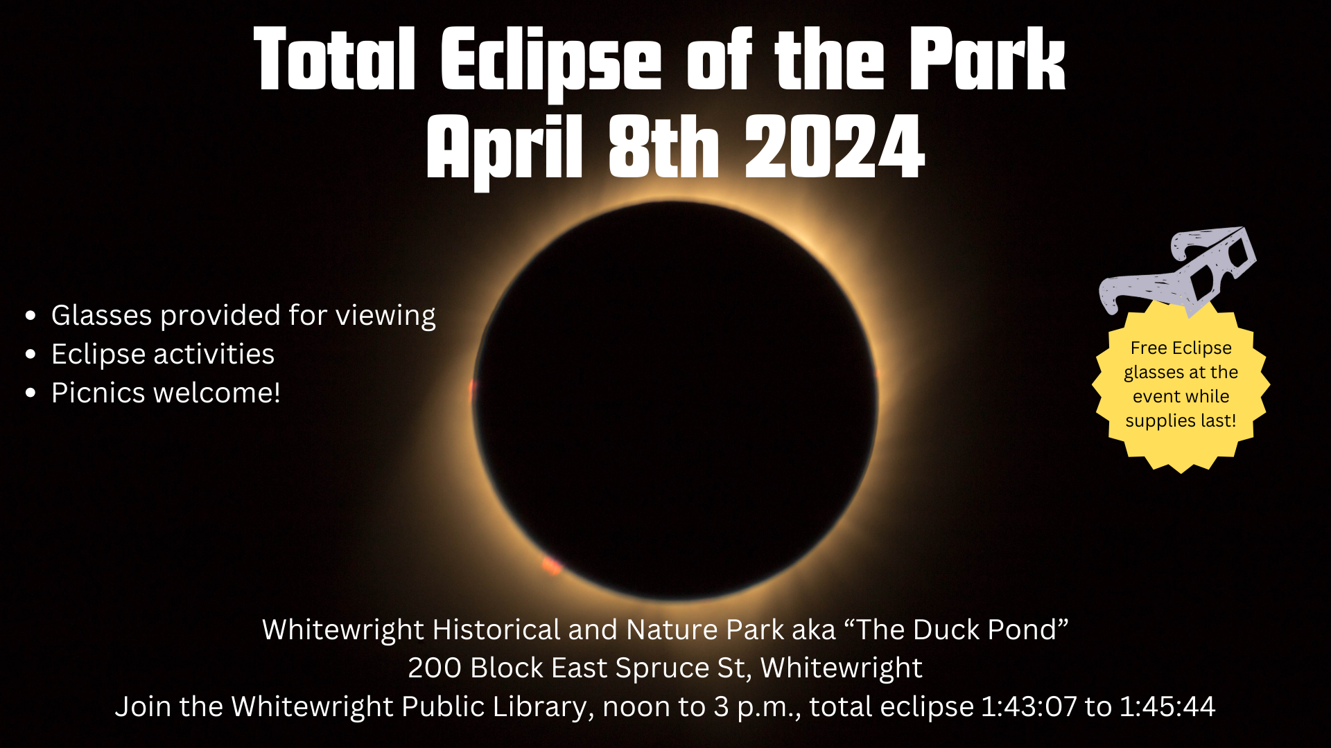 Total Eclipse of the Park with Whitewright Public Library - SciStarter