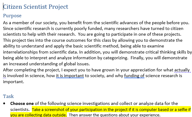 Citizen Science Project - SciStarter