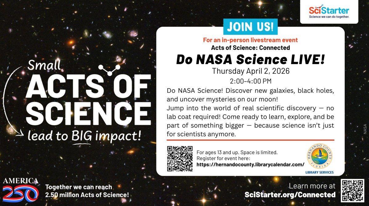Do NASA Science @ Spring Hill Branch Library - SciStarter