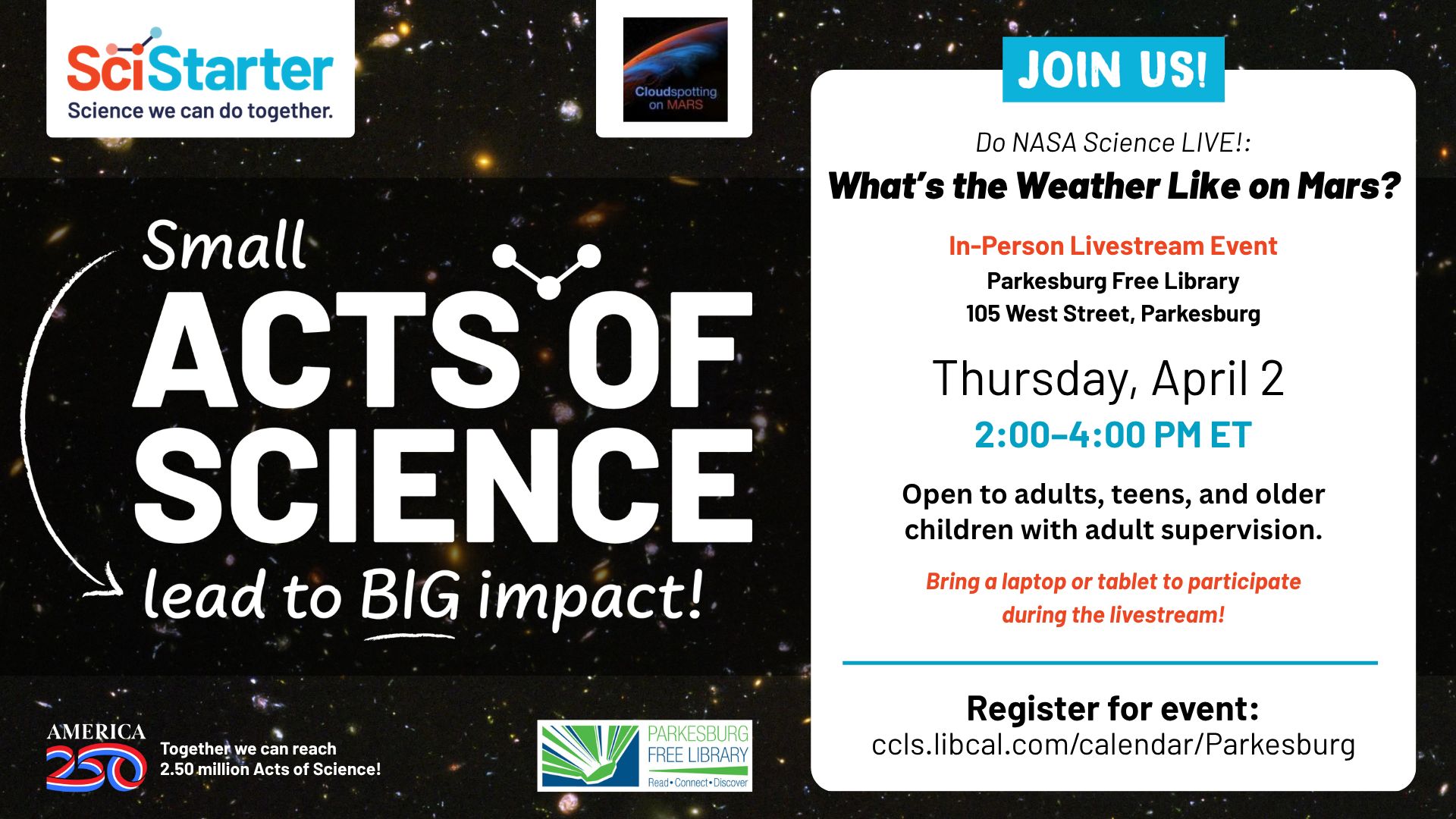 Do NASA Science LIVE!: What's the Weather Like on Mars? with Parkesburg ...