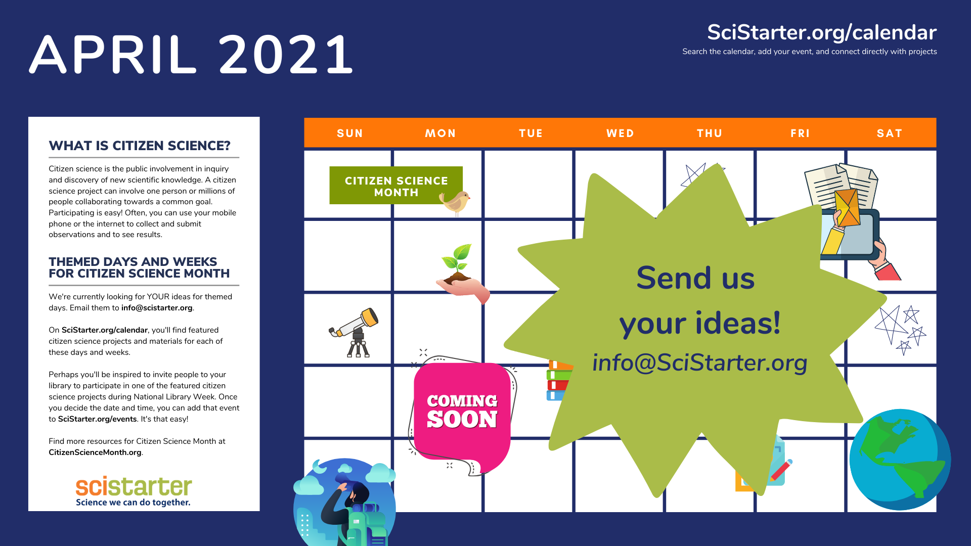 Citizen Science Calendar - SciStarter